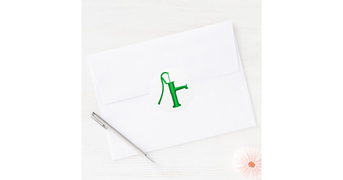 Green Water Pump Stickers | Zazzle
