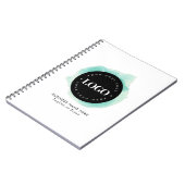 Green Watercolor Custom Business Company Logo Text Notebook | Zazzle