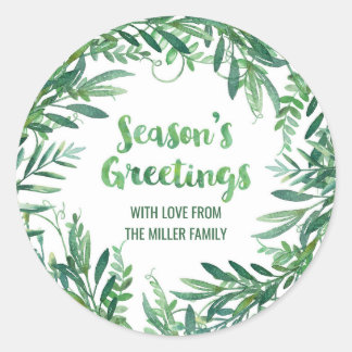 Seasons Greetings Stickers | Zazzle