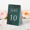 Green Watercolor Table Tent Sign | Zazzle