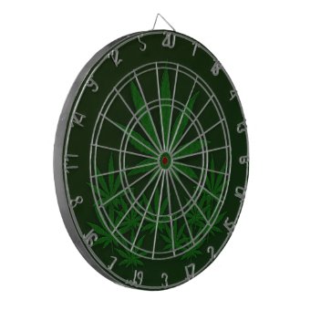 Green Weed Dartboard | Zazzle