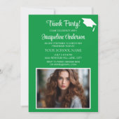 Green White Graduation Cap Trunk Party Photo I Invitation | Zazzle