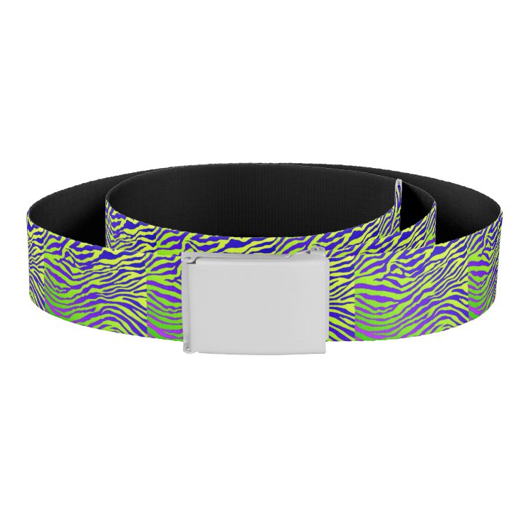 Green Zebra Belt | Zazzle
