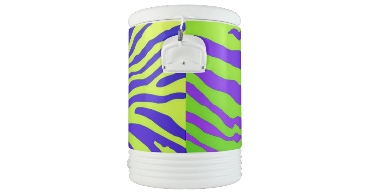 Green Zebra Cooler | Zazzle