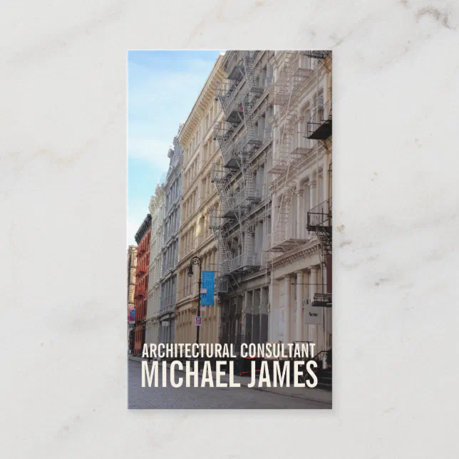 Greene Street SoHo Architecture New York City NYC Business Card | Zazzle