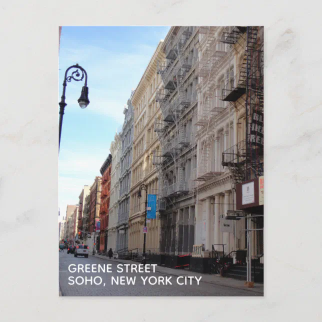 Greene Street SoHo Architecture New York City NYC Postcard | Zazzle