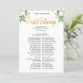 Greenery and Gold Simple Wedding Entourage Invitation | Zazzle
