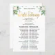 Greenery and Gold Simple Wedding Entourage Invitation | Zazzle