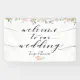 Greenery & Blush Pink Black Calligraphy Welcome Banner | Zazzle