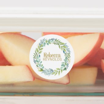 Greenery Botanical Waterproof Labels | Zazzle