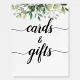 Greenery Calligraphy Wedding Cards and Gifts Sign | Zazzle