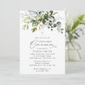 Greenery, Eucalyptus Leaves, First Holy Communion Invitation | Zazzle