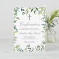 Greenery Frame Confirmation Invitation | Zazzle