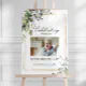 Greenery Leaves & Photo Memorial Funeral Poster | Zazzle
