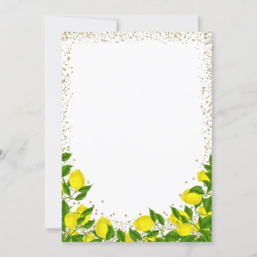Greenery Lemon Sweet One First Birthday Invitation | Zazzle