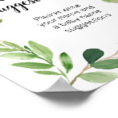 Greenery Name Suggestions Poster | Zazzle