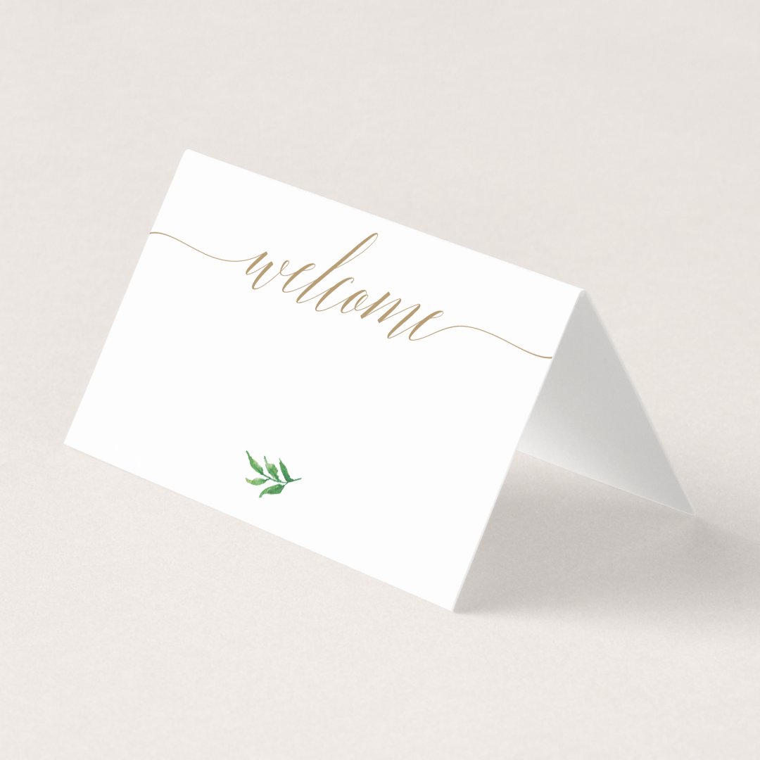 Greenery Place Cards | Zazzle