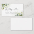 Greenery Registry Enclosure Card | Zazzle