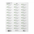 Greenery Return Address Label | Zazzle