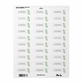 Greenery Return Address Label | Zazzle