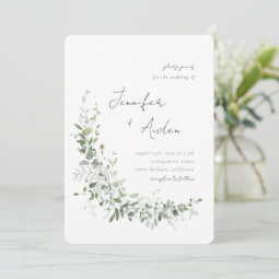 Greenery Vines Invitation | Zazzle