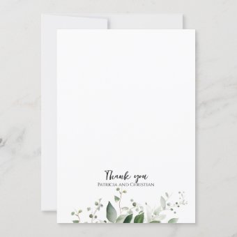 Greenery wedding invitation elegant typography | Zazzle