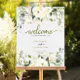 Greenery Wedding Welcome Sign Template: Editable | Zazzle