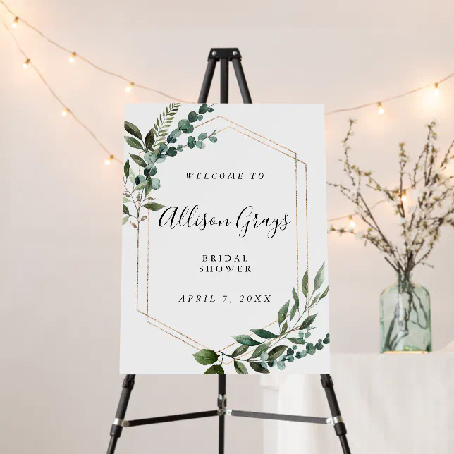 Greenery Welcome Sign | Zazzle