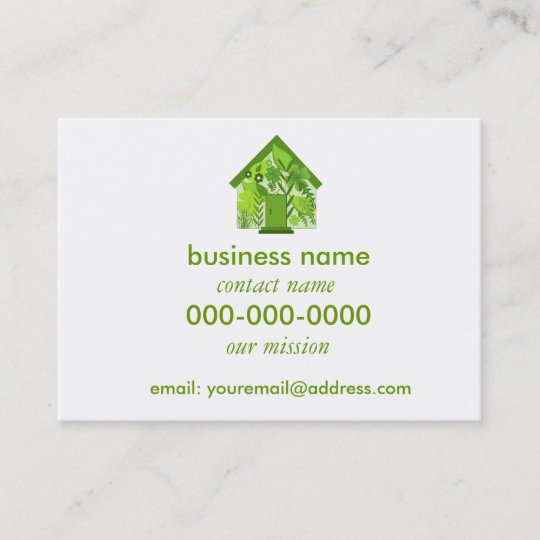 GreenHouse Business Card | Zazzle.com