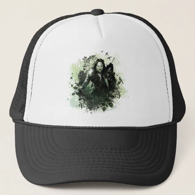 Greenish Aragorn Vector Collage Trucker Hat | Zazzle