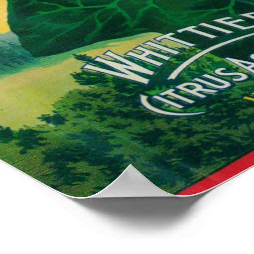 Greenleaf Lemon LabelWhittier, CA Poster | Zazzle