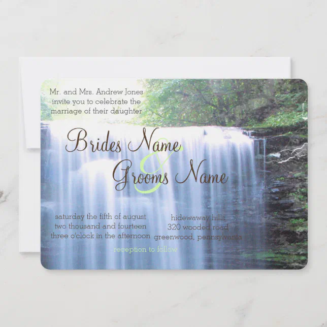 Greeny Nature Wedding Invitation | Zazzle