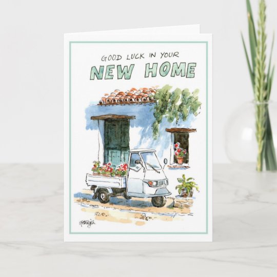 Greeting card - good luck in your new home | Zazzle.com