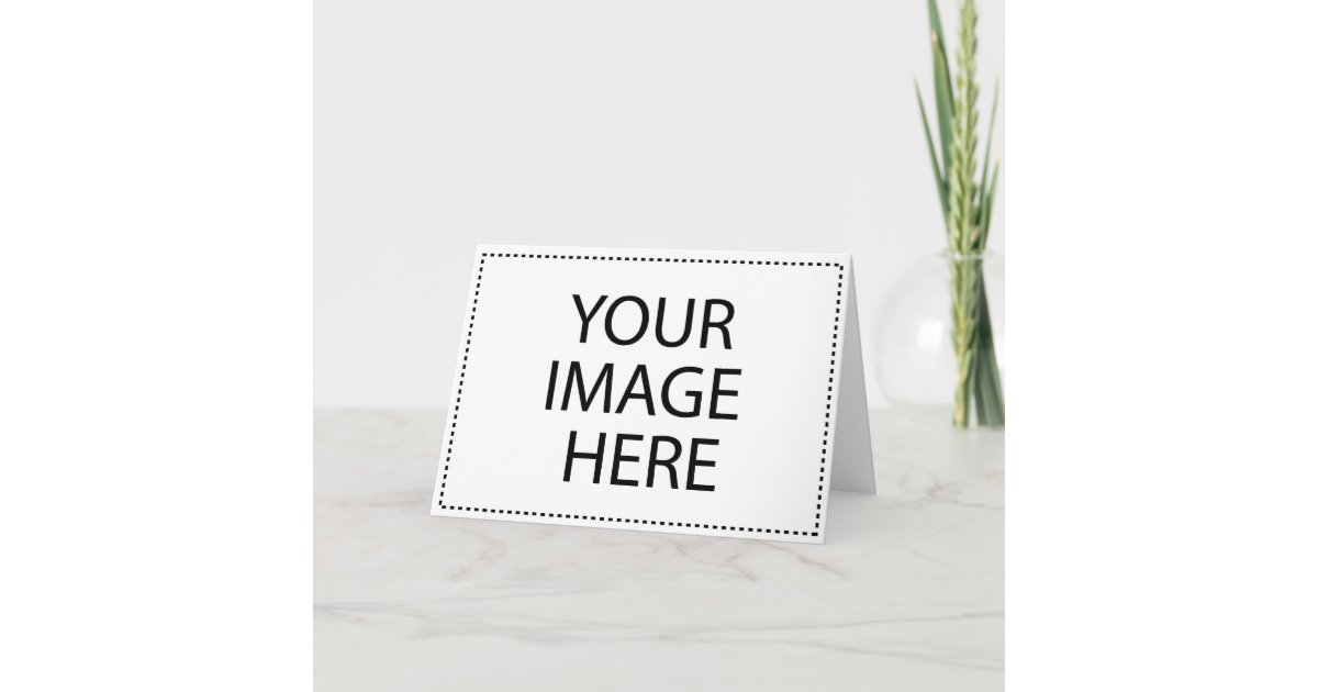 Greeting Card Horizontal Template | Zazzle
