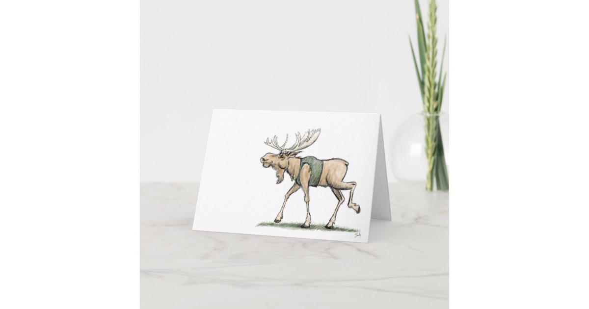 Greeting Card Moose | Zazzle