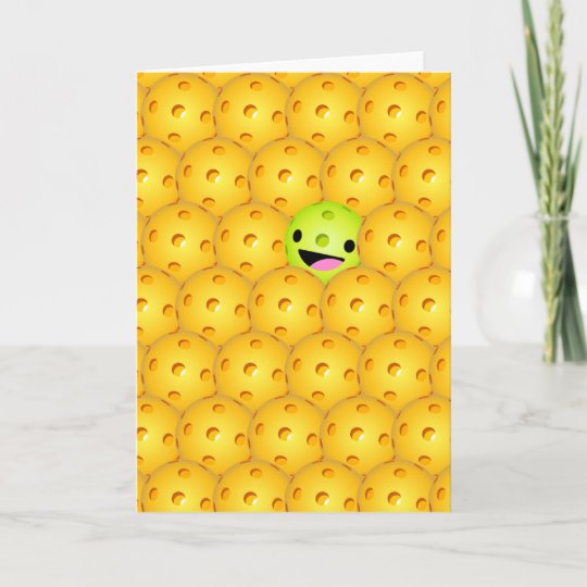 Greeting Card - Pickleball Makes Me Happy | Zazzle.com
