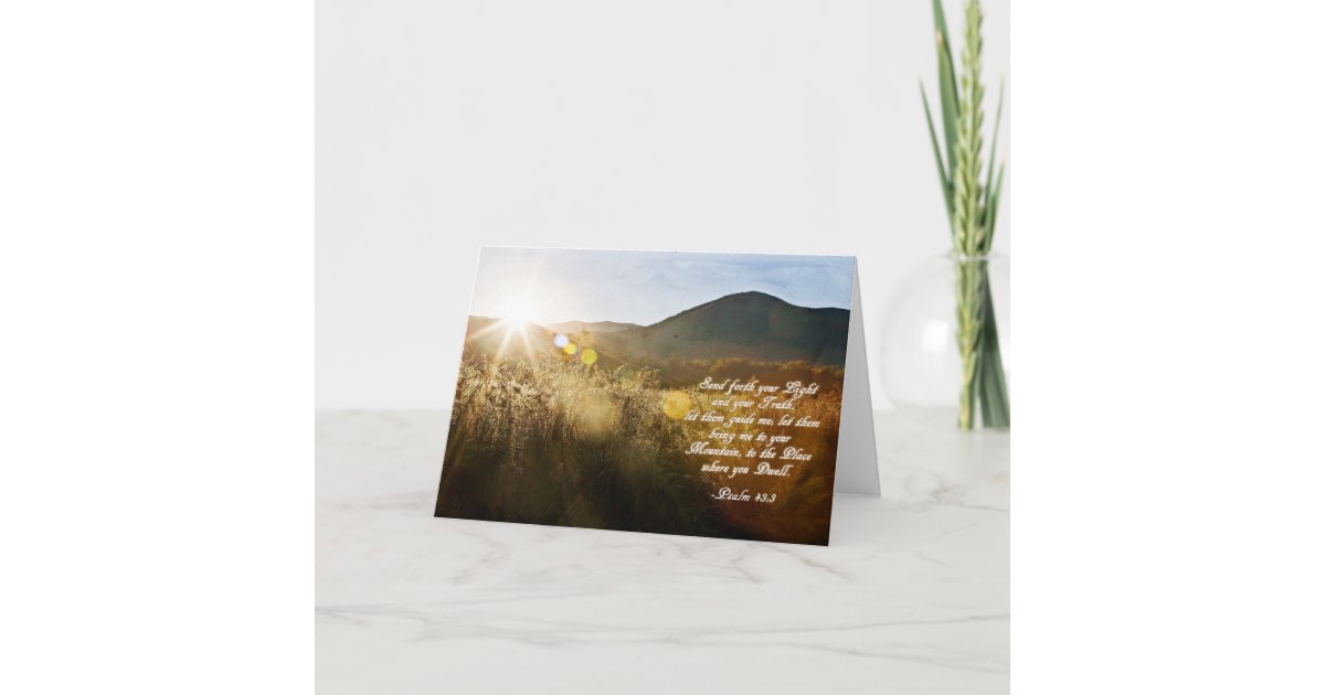 Greeting Card -Send Forth Your Light.... | Zazzle