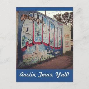 Welcome To Austin Postcard