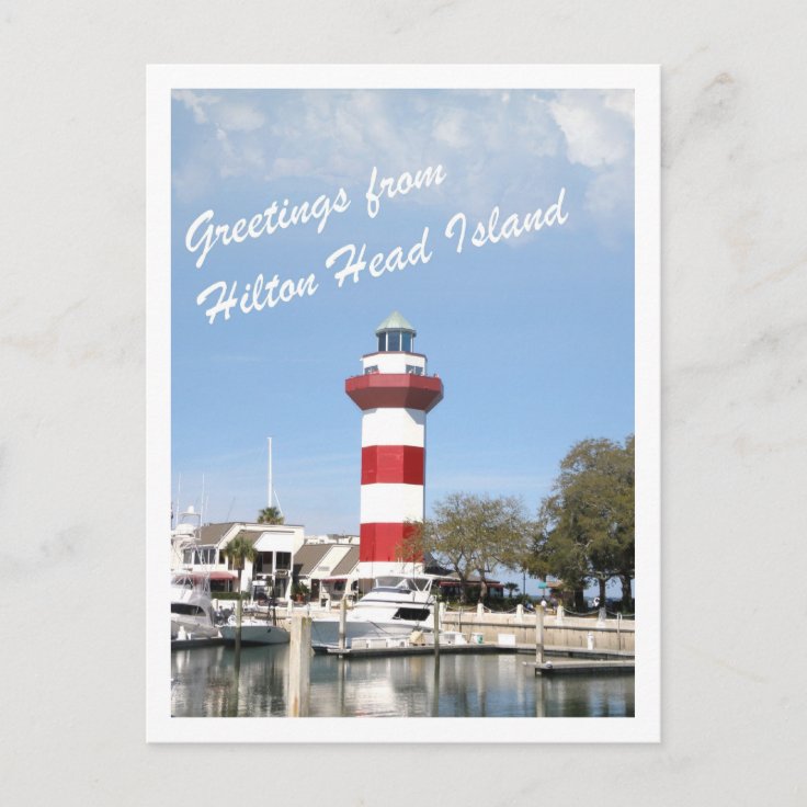 Greeting from Hilton Head Island Postcard | Zazzle