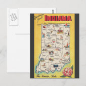 Greeting from Indiana vintage postcard | Zazzle
