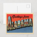 Greetings from Alabama Postcard | Zazzle
