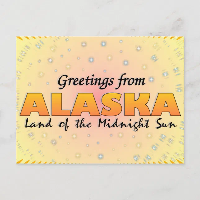 Greetings from Alaska Postcard | Zazzle