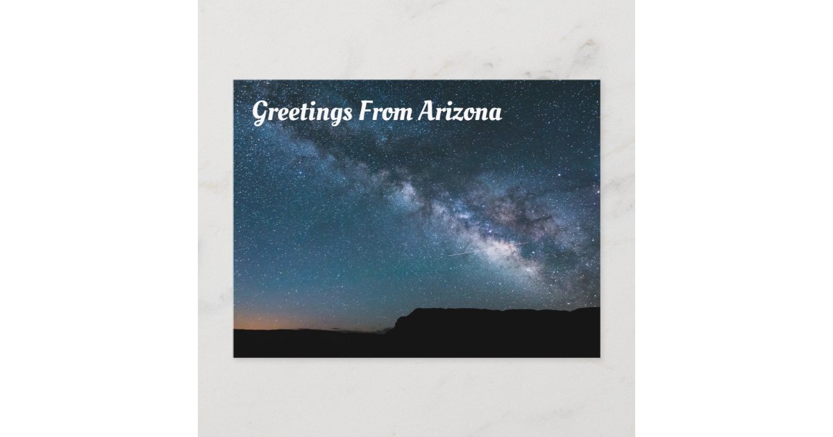 Greetings From Arizona Astronomy Postcard | Zazzle