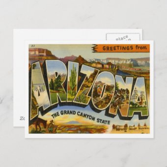 Greetings From Arizona Postcard | Zazzle