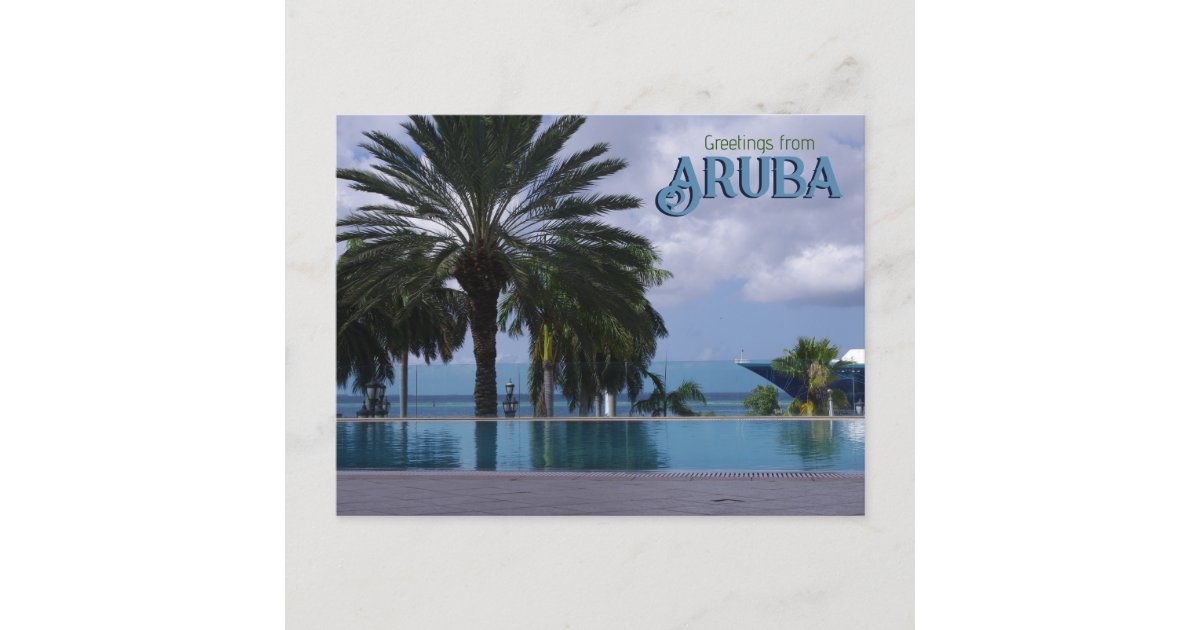 Greetings from Aruba Cruise Postcard | Zazzle