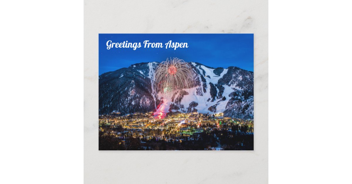 Greetings From Aspen Postcard | Zazzle