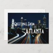 greetings from Atlanta georgia postcard | Zazzle