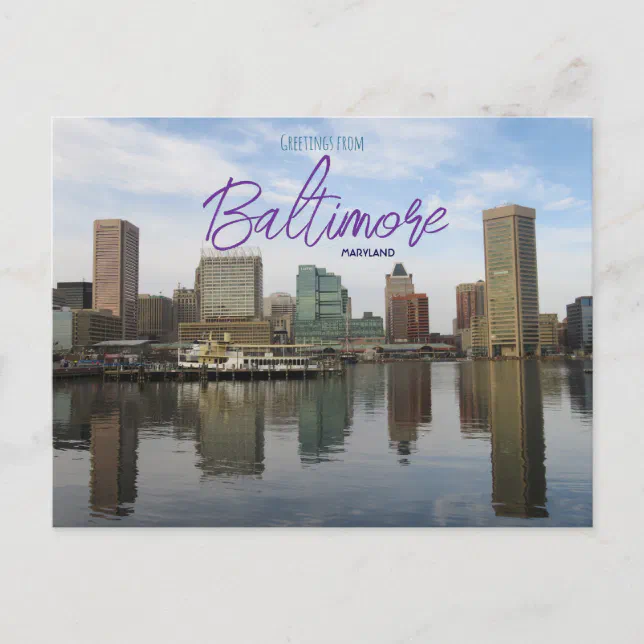 Greetings from Baltimore Maryland Postcard | Zazzle