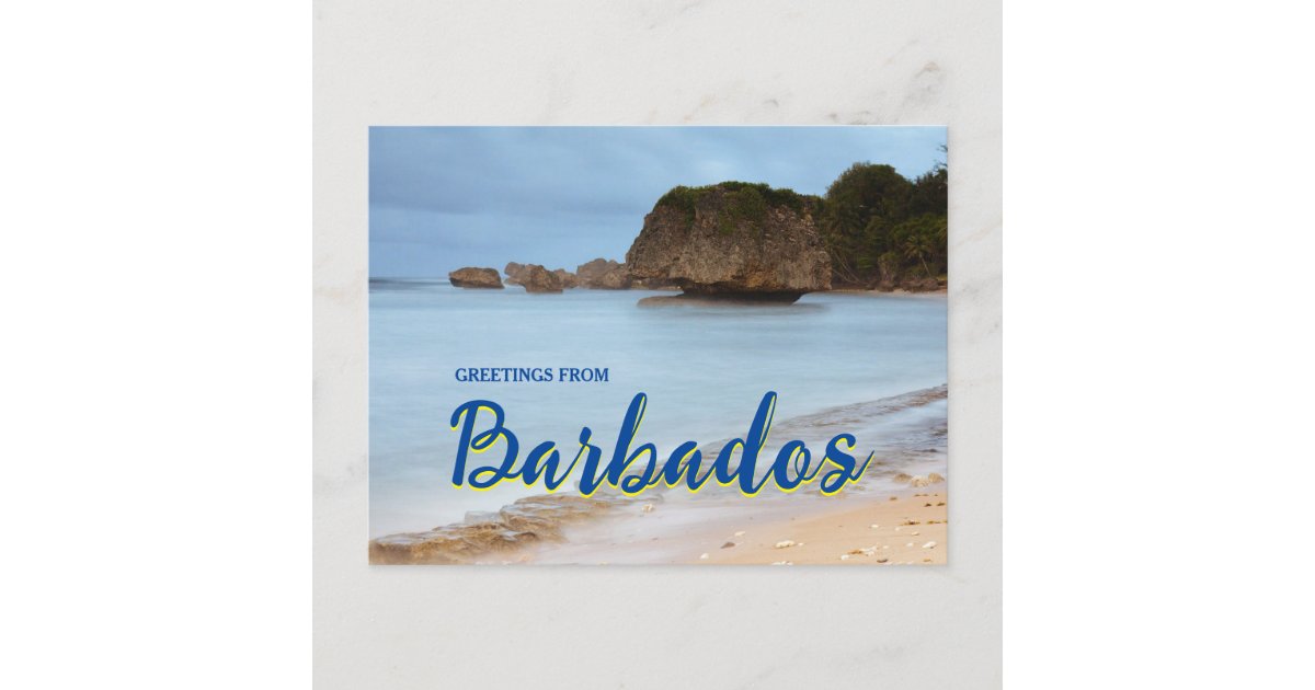 Greetings from Barbados Scenic Postcard | Zazzle