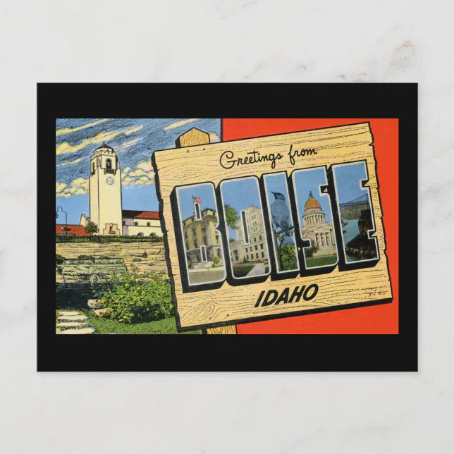 Greetings from Boise Idaho Postcard | Zazzle